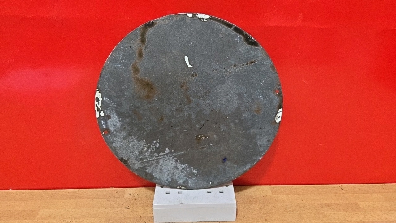 Lot 485 - CHURCHILL ENAMEL SIGN 12" DIA