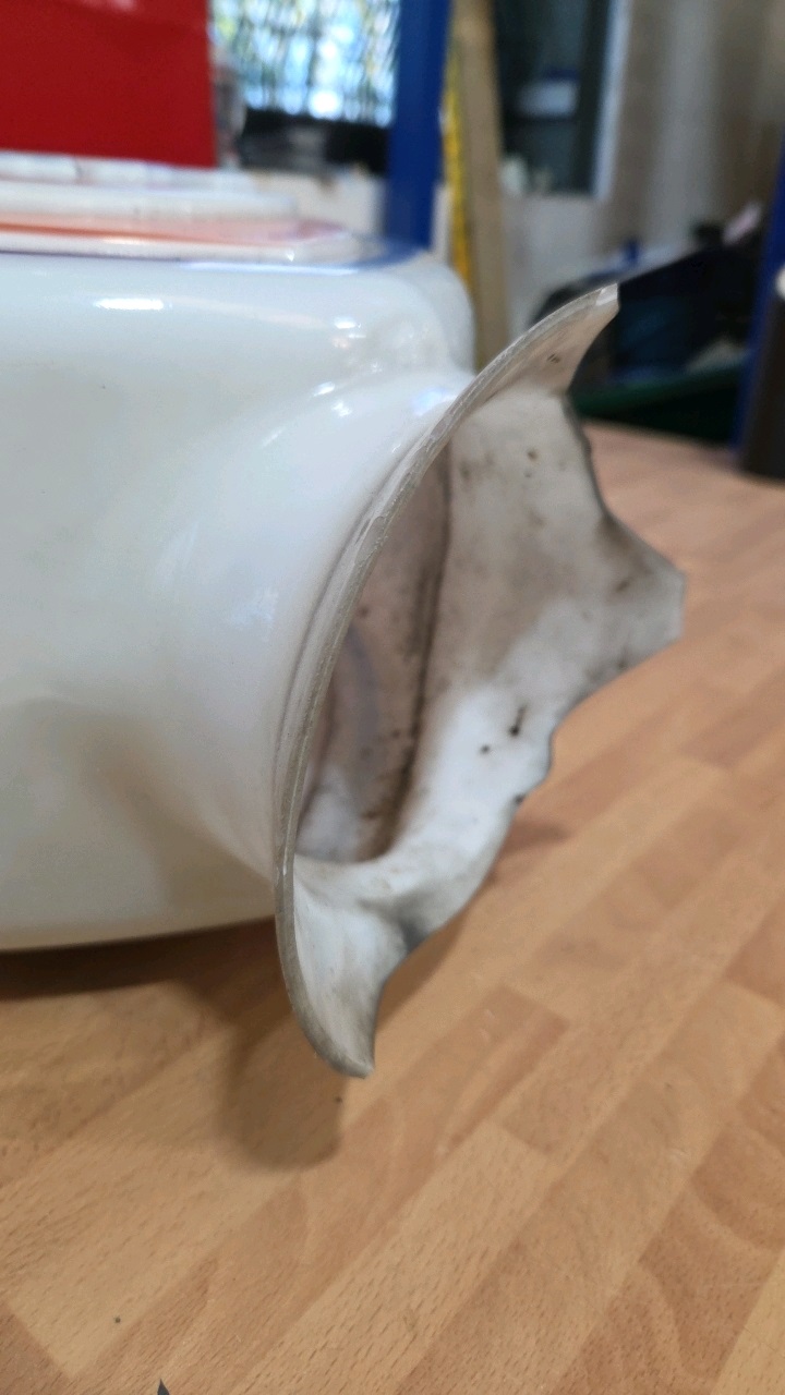 Lot 305 - FINA SUPER PLUS GLASS PETROL PUMP GLOBE