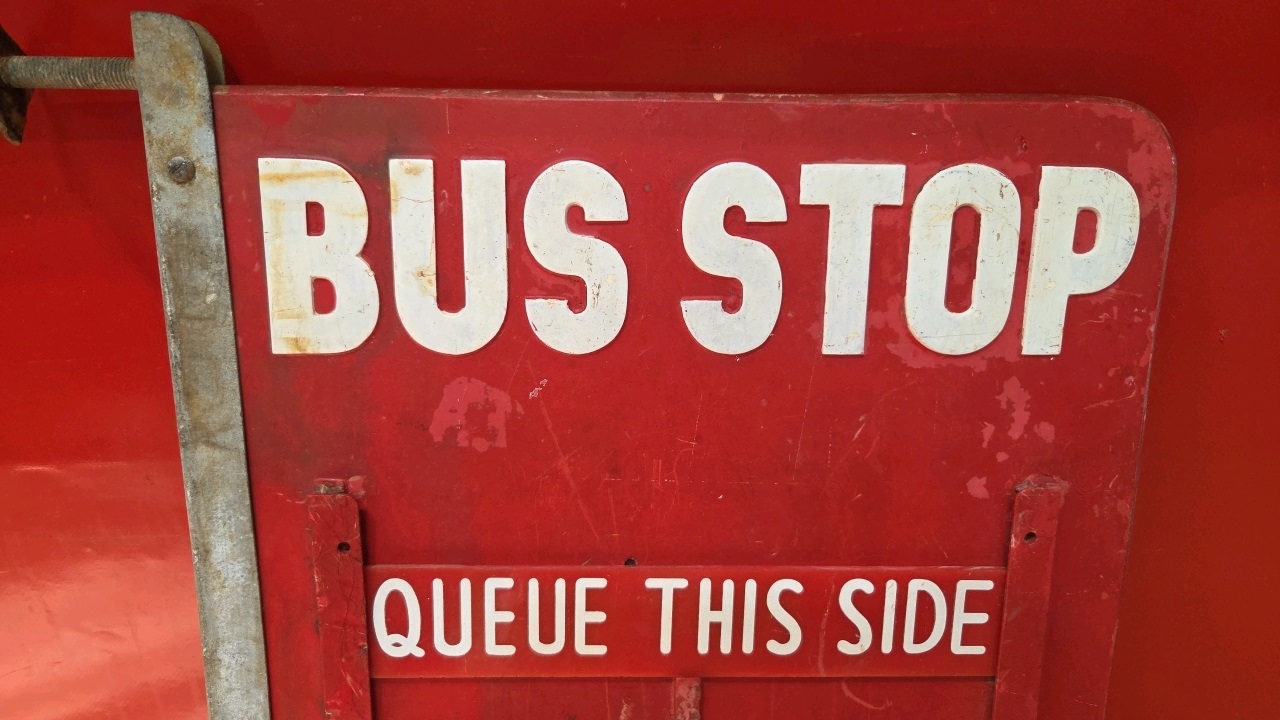 Lot 525 - BUS STOP SIGN