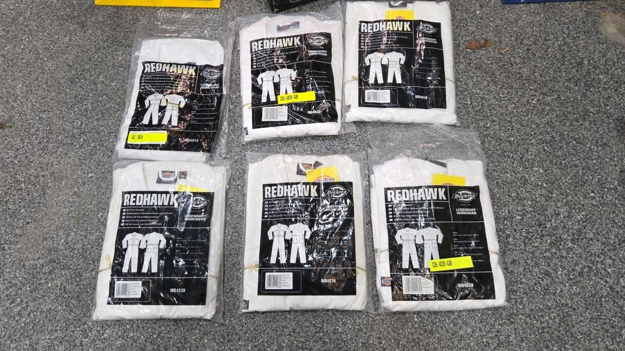 Lot 594 - BOX OF DICKIES COVERALLS / OVERALLS - NEW