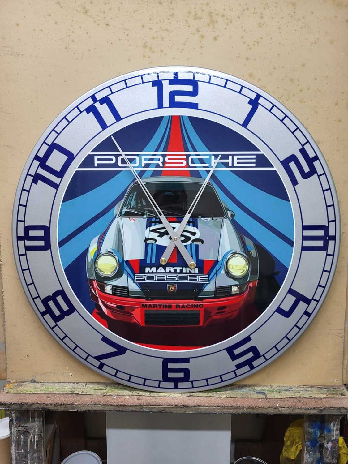 Lot 331 - MARTINI PORSCHE CLOCK
