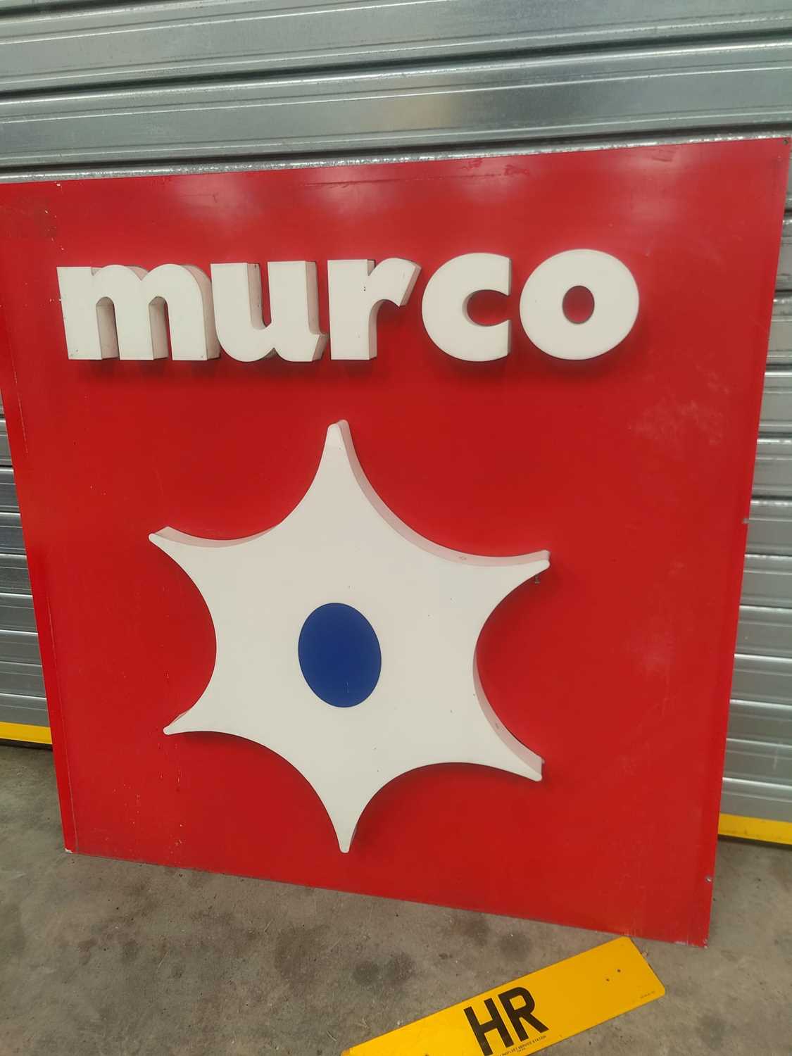 Lot 291 - GENUINE MURCO FORECOURT SIGN WITH RAISED
