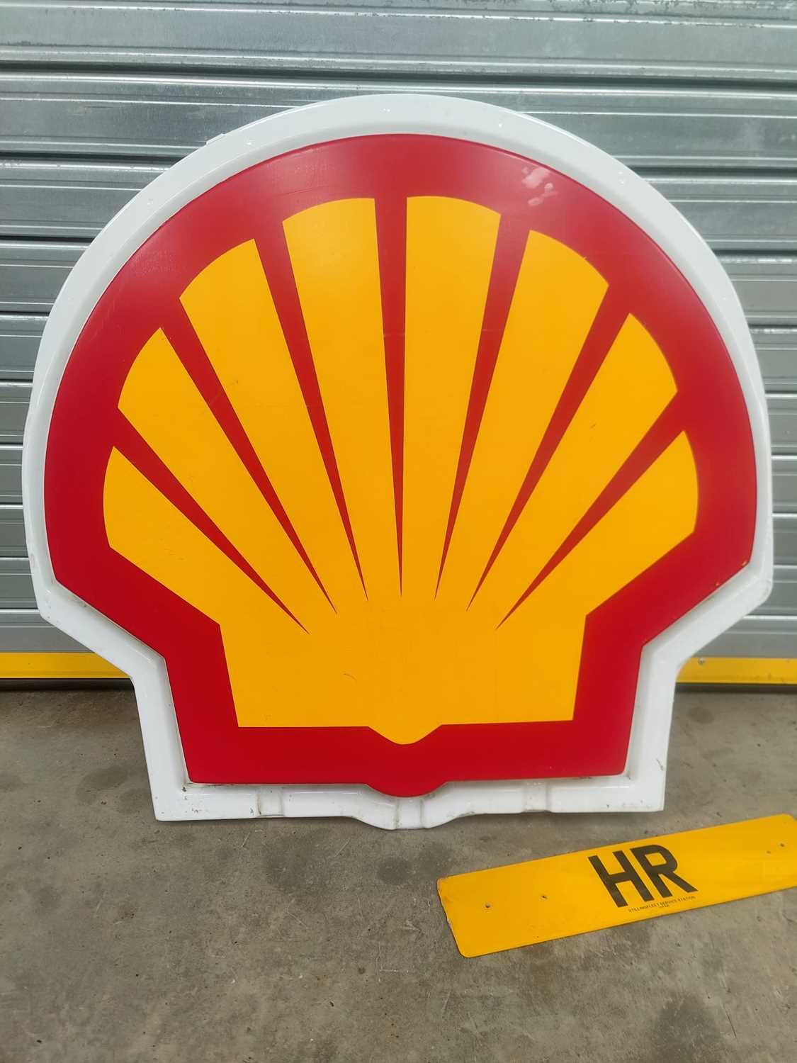 Lot 377 - GENUINE SHELL FORECOURT SIGN 36" TALL