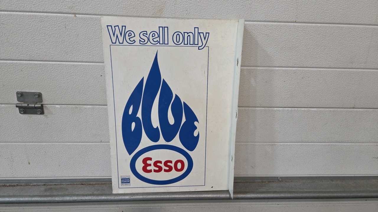 Lot 161 - WE SELL ESSO BLUE, DOUBLE SIDED SIGN 14" X