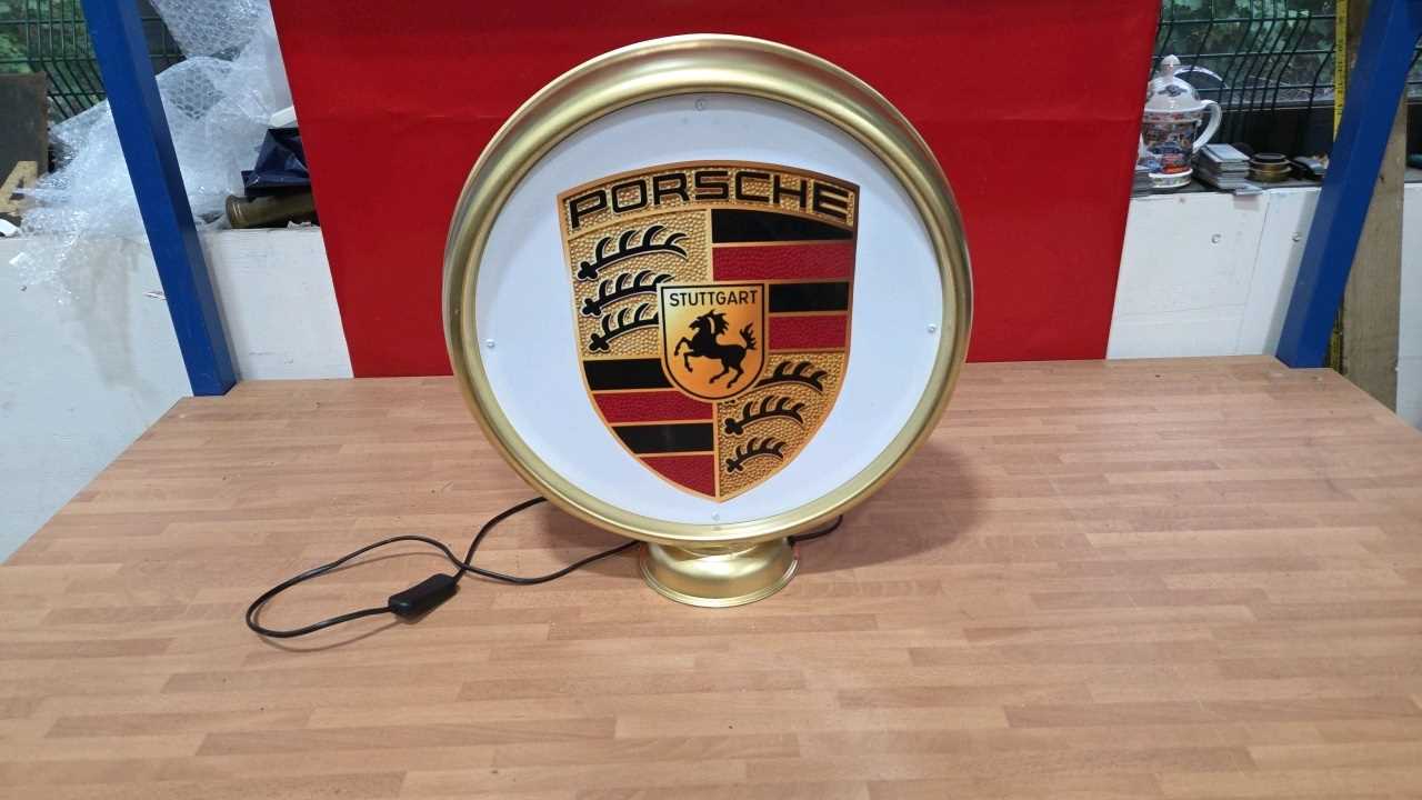 Lot 273 - PORSCHE , DOUBLE SIDED LIGHT UP SIGN