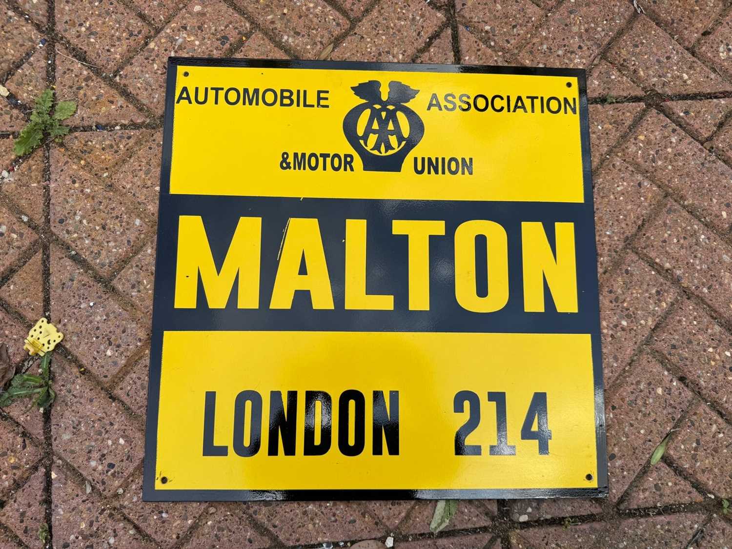 Lot 83 - AA MALTON PAINTED SIGN 18" X 18"