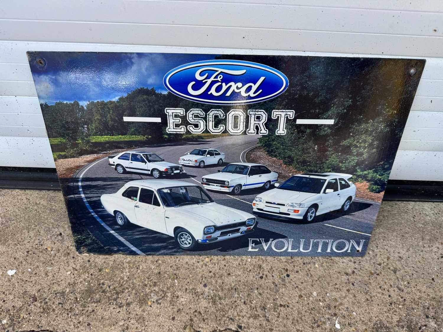 Lot 433 - FORD ESCORT SIGN 18" X 12"