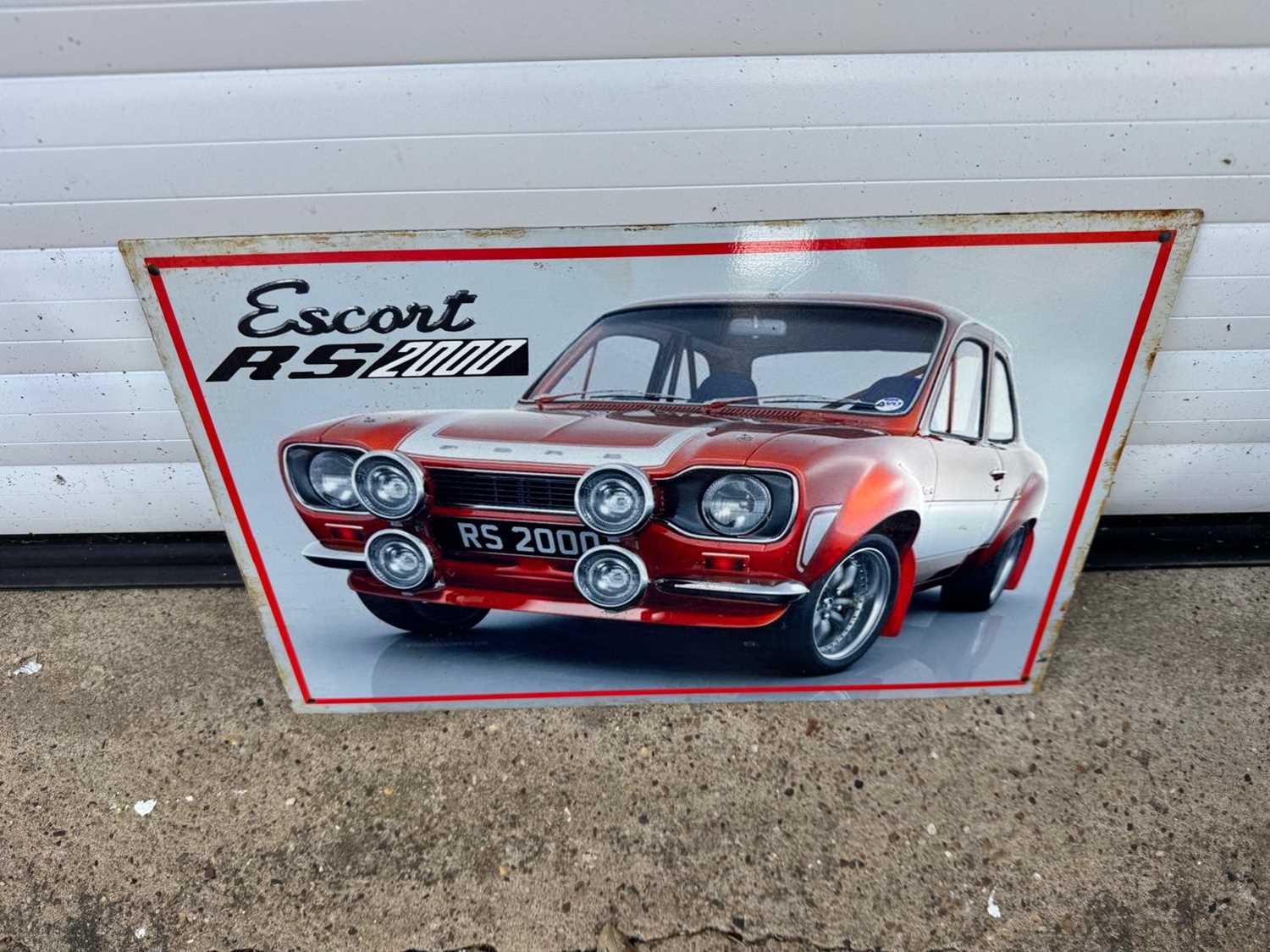 Lot 441 - FORD ESCORT RS2000 SIGN 18" x 12"