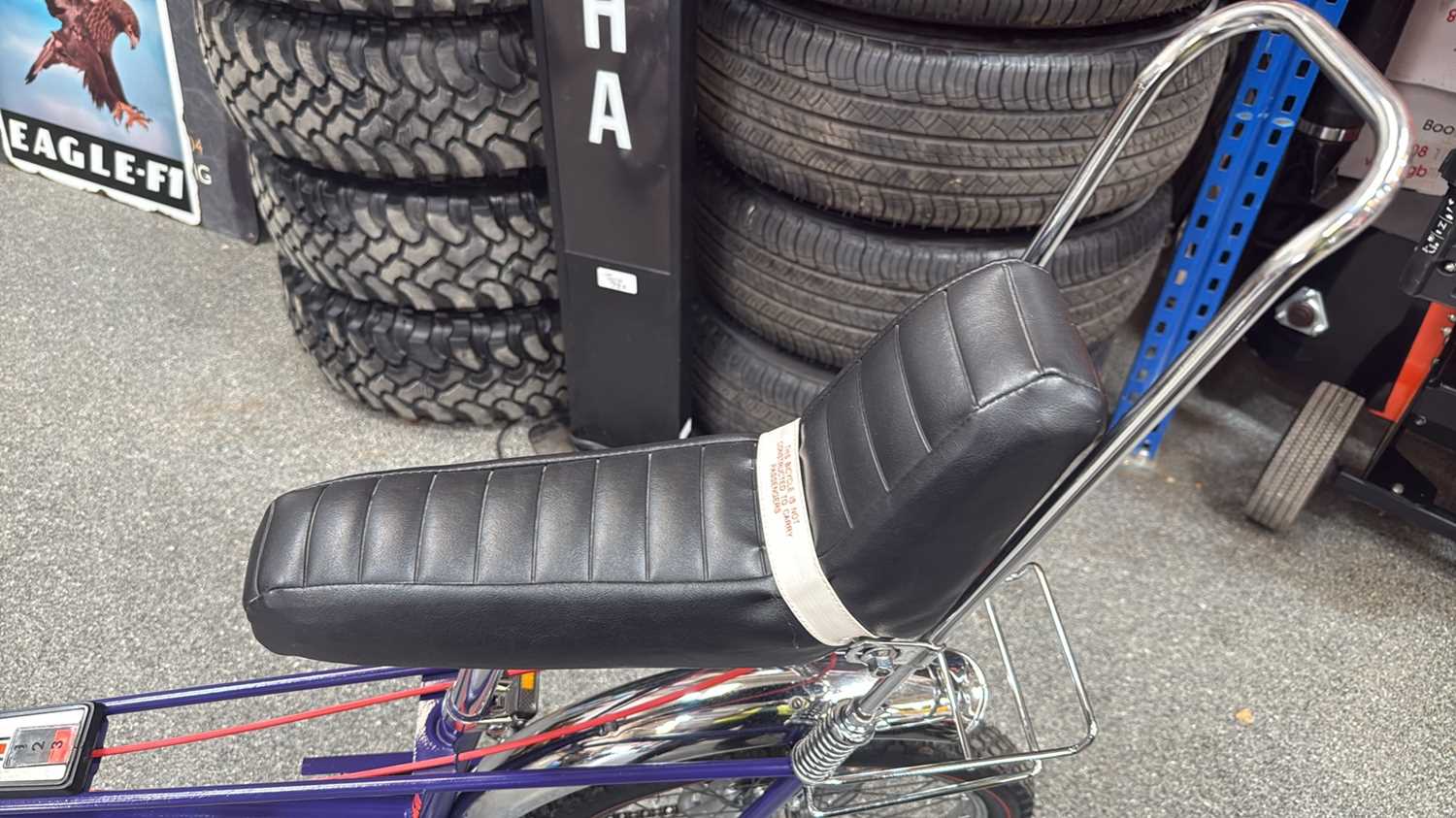 Lot 9 - MK 2 RALEIGH CHOPPER IN ULTRA VIOLET PAINT