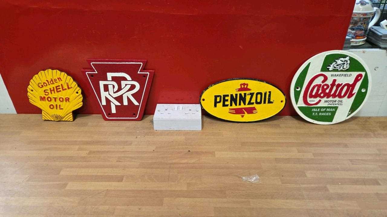 Lot 837 - SET OF 4 CAST SIGNS