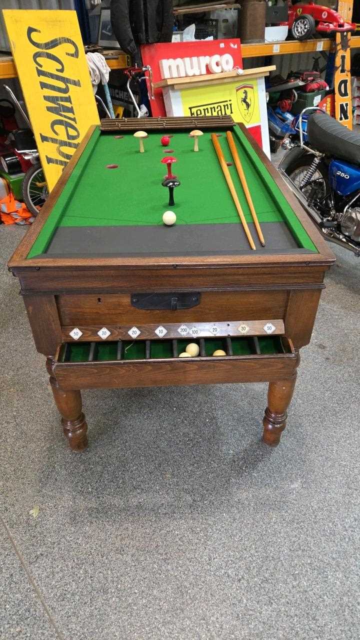 Lot 49 - 1913 BAR BILLIARDS SLATE BED TABLE