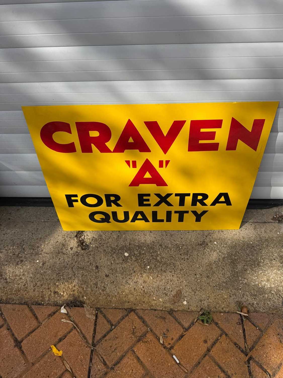 Lot 661 - CRAVEN "A" FOR EXTRA QUALITY SIGN 24" X 18"
