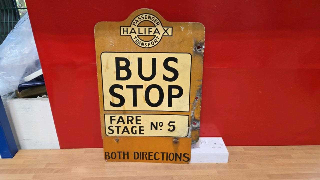 Lot 791 - HALIFAX BUS STOP SIGN , WITH BOTH DIRECTIONS