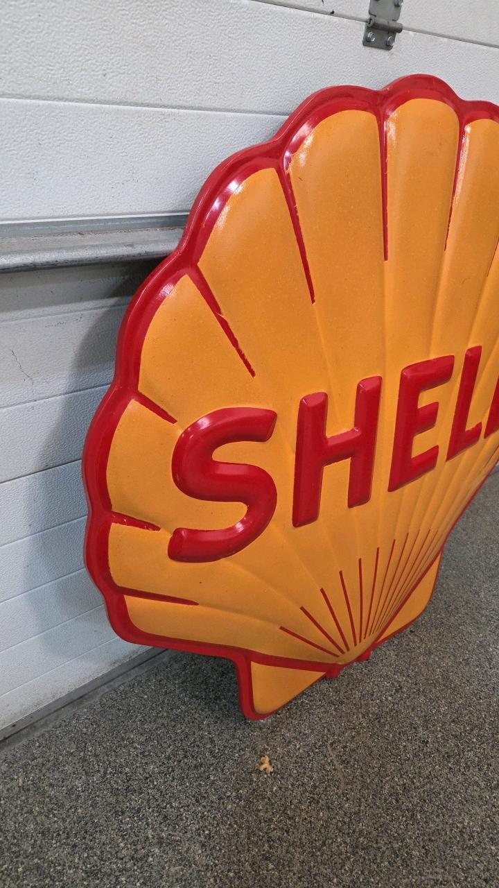 Lot 33 - LARGE SHELL SIGN 49" X 48"