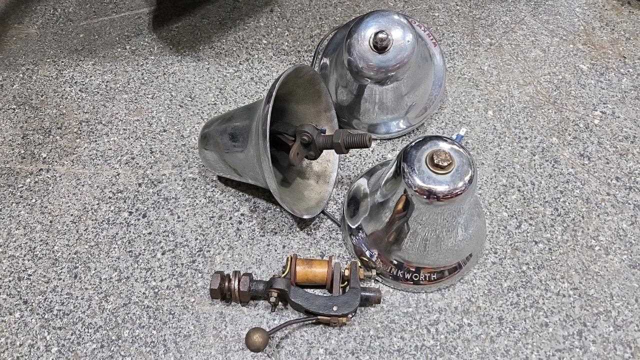 Lot 701 - 3 OLD POLICE CAR BELLS