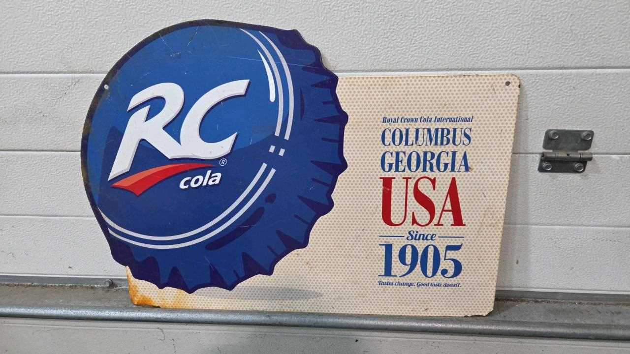 Lot 479 - RC COLA SIGN 25" X 18"
