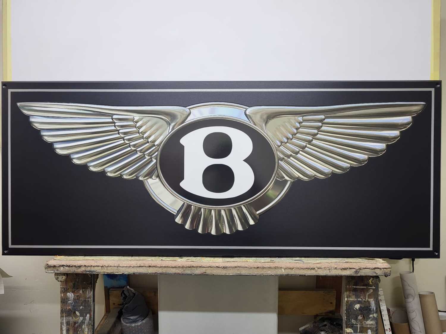 Lot 719 - 48" X 19" BENTLEY SIGN