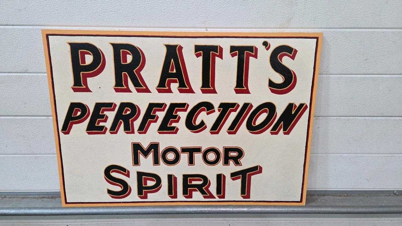 Lot 751 - WOODEN HAND PAINTED PRATT'S PERFECTION