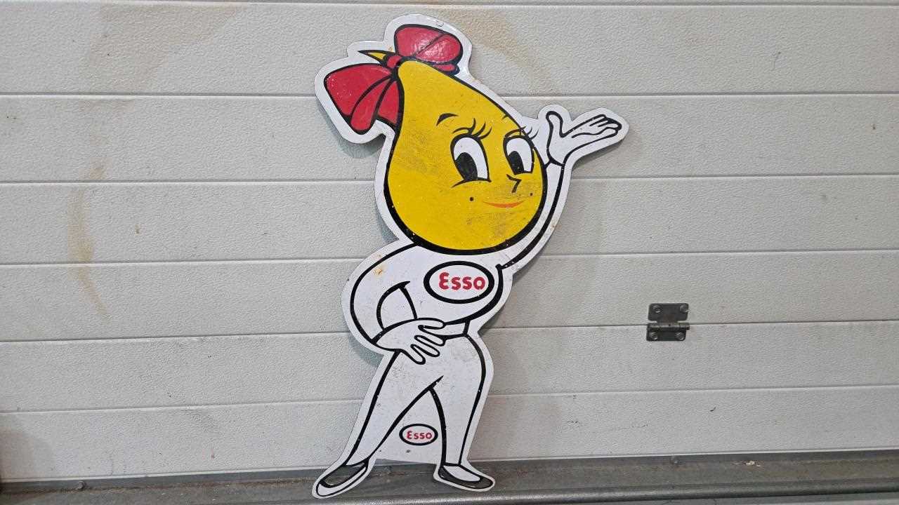 Lot 321 - ESSO MRS DRIP REPRODUCTION ENAMEL SIGN 30" X