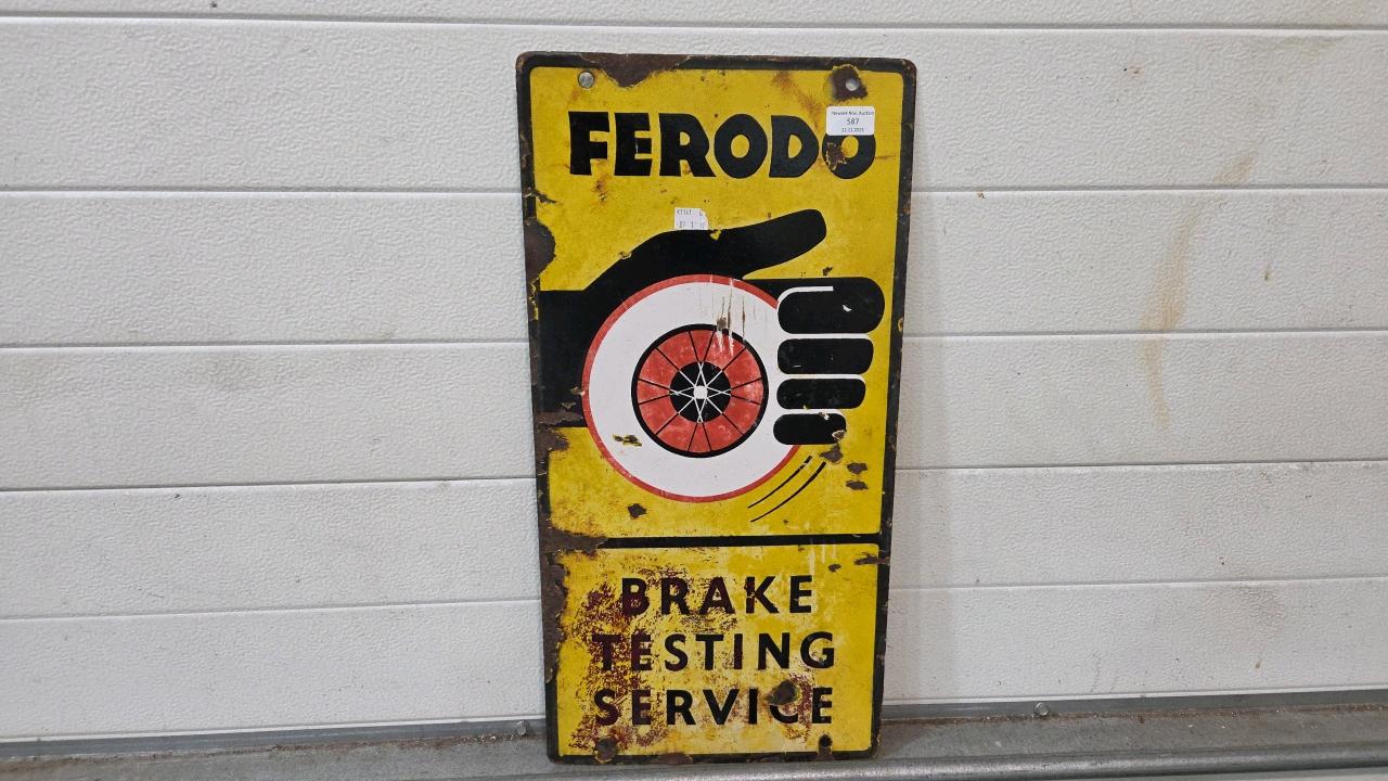 Lot 481 - FERODO BRAKE TESTING REPRODUCTION ENAMEL