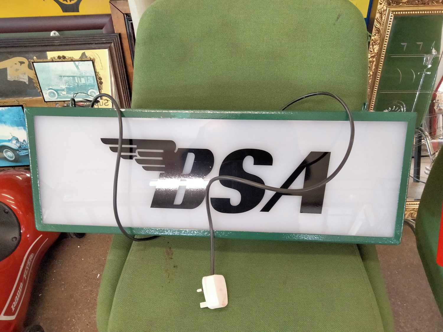 Lot 557 - BSA DOUBLE SIDED SIGN