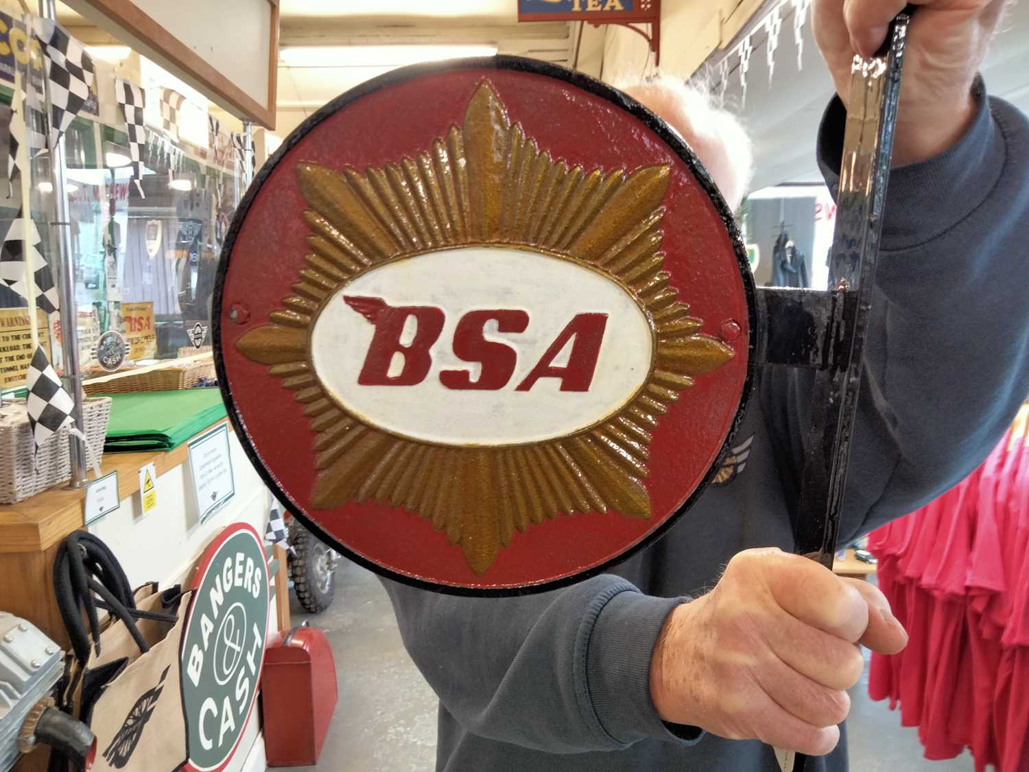 Lot 565 - BSA WALL PLAQUE