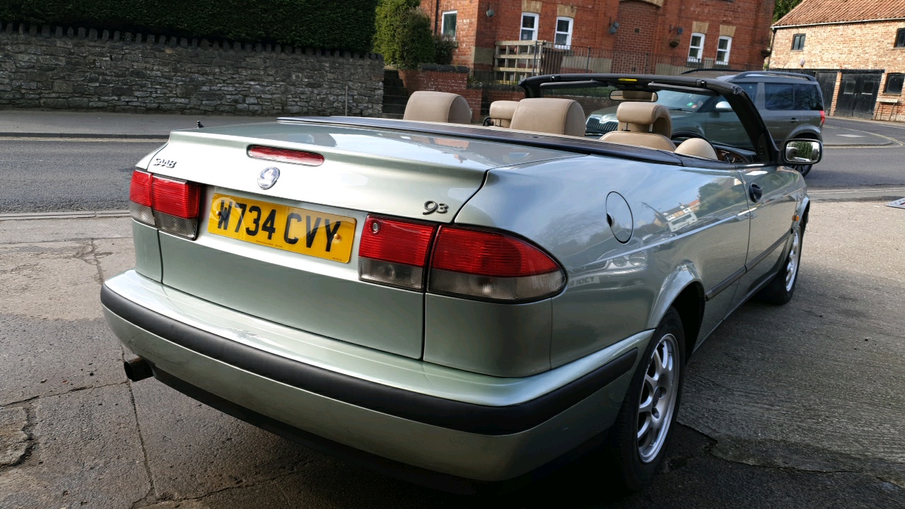 Lot 540 - 2000 SAAB 93 SE CONVERTIBLE