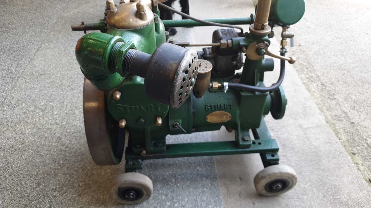 Lot 646 - STUART & TURNER BOAT ENGINE AND GEAR BOX ON