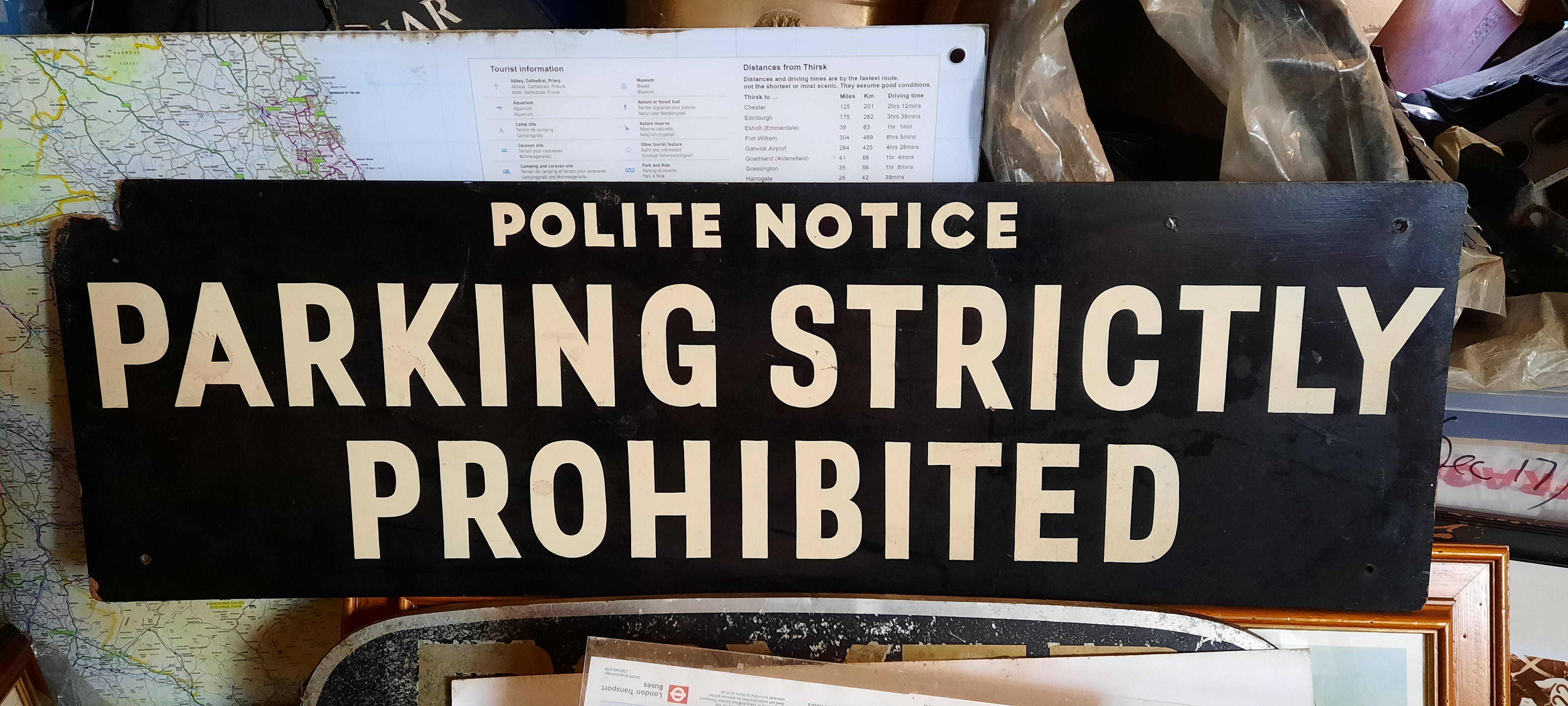 Lot 114 - PARKING STRICTLY PROHIBITED SIGN
