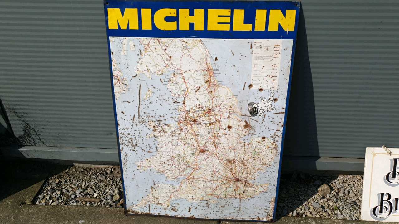 Lot 150 - MICHELIN UK MAP SIGN