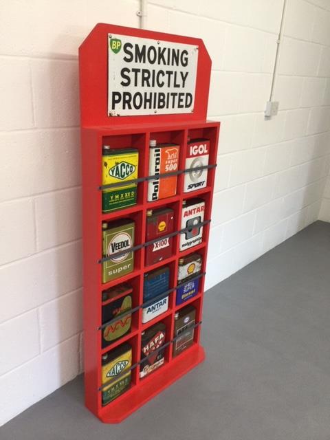 Lot 179 - VINTAGE OIL CAN DISPLAY