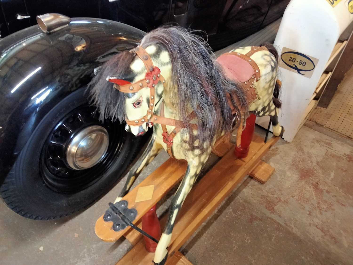Lot 7 - CIRCA 1950'S ROCKING HORSE