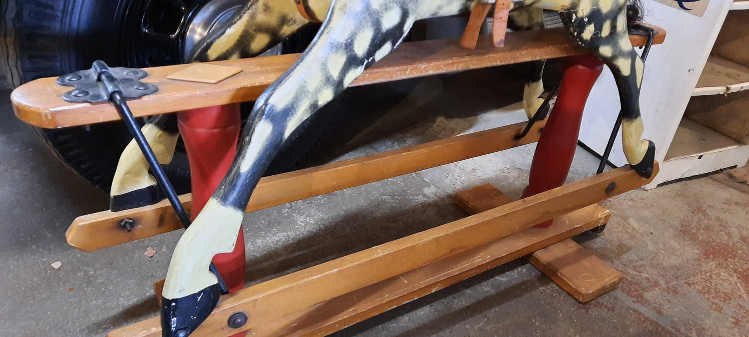 Lot 7 - CIRCA 1950'S ROCKING HORSE