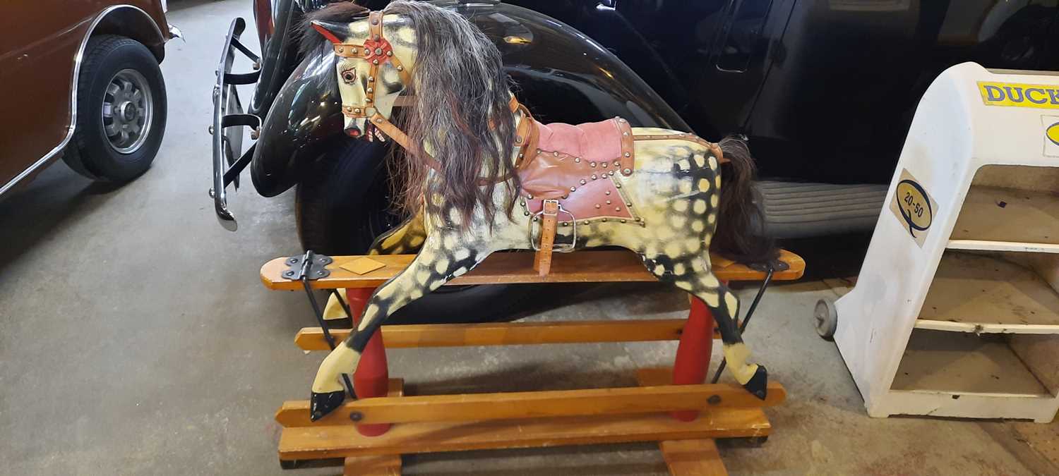 Lot 7 - CIRCA 1950'S ROCKING HORSE