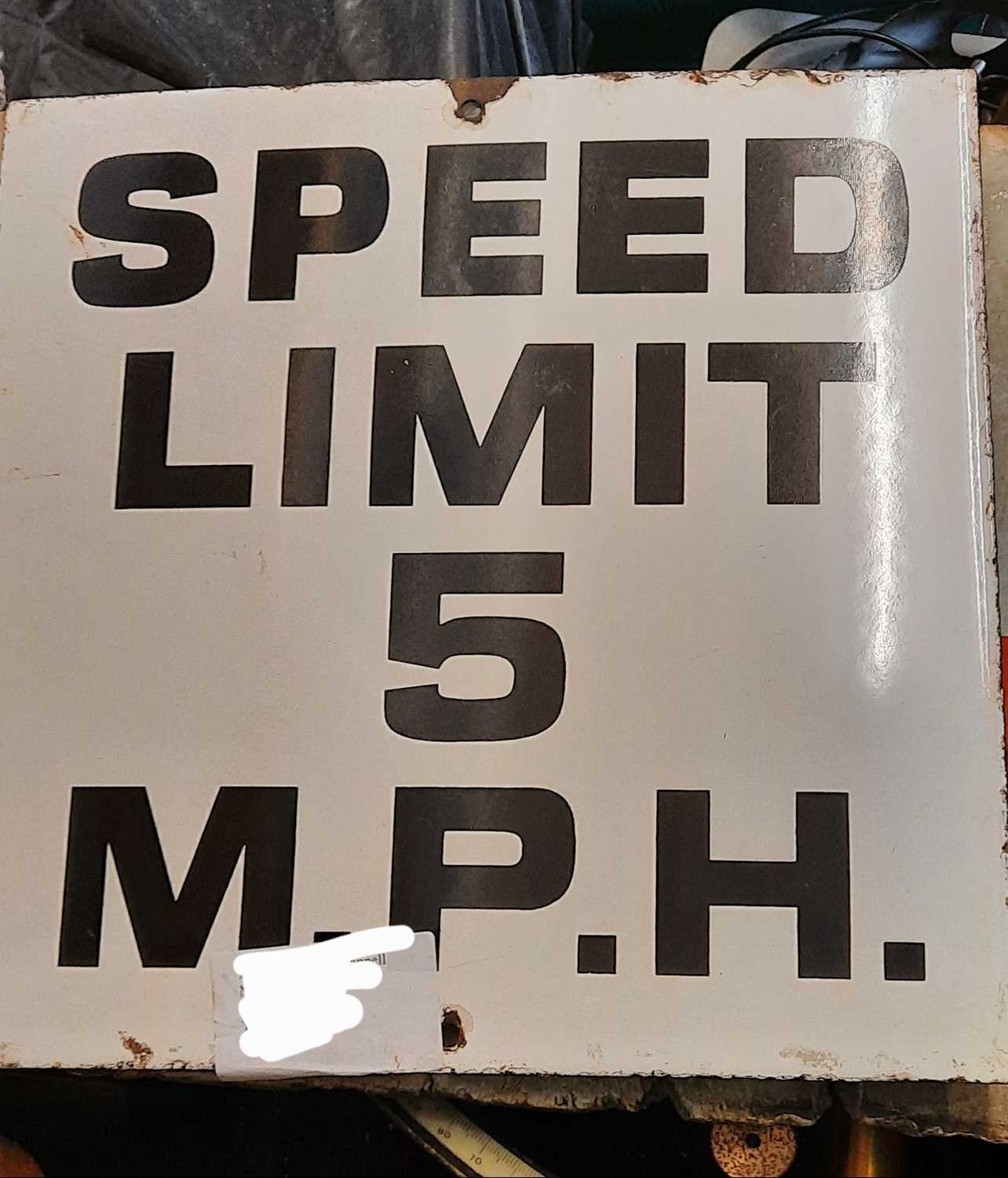 Lot 41 - SPEED LIMIT 5 MPH SIGN