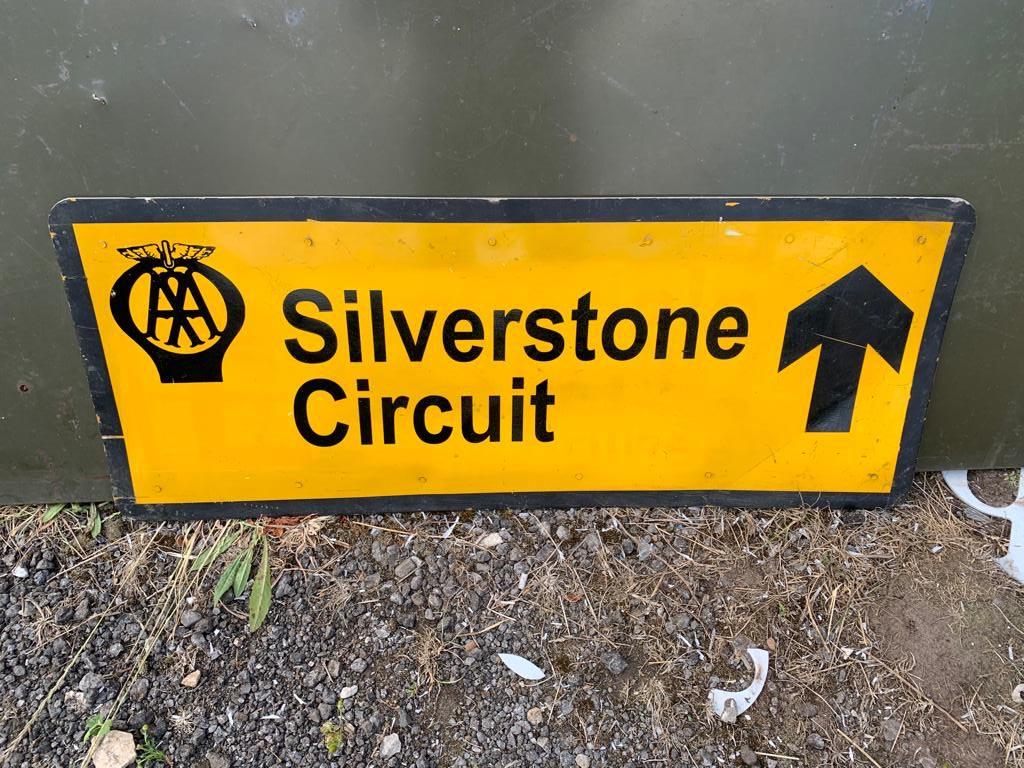 Lot 126 - AA SILVERSTONE CIRCUIT SIGN