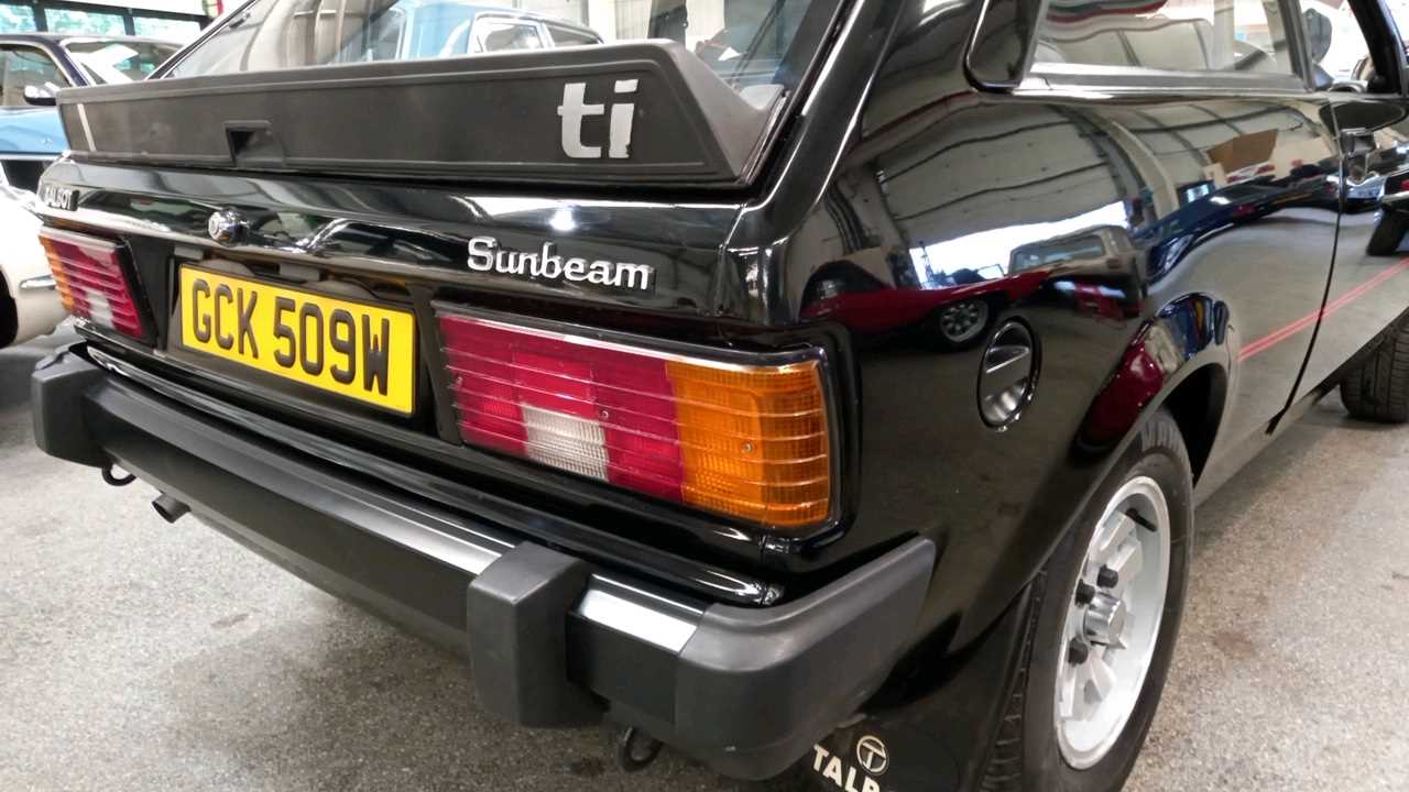 Lot 18 - 1981 TALBOT SUNBEAM TI