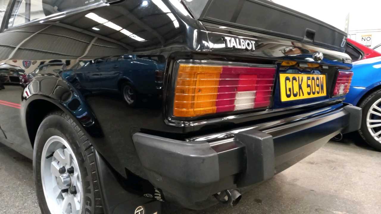 Lot 18 - 1981 TALBOT SUNBEAM TI