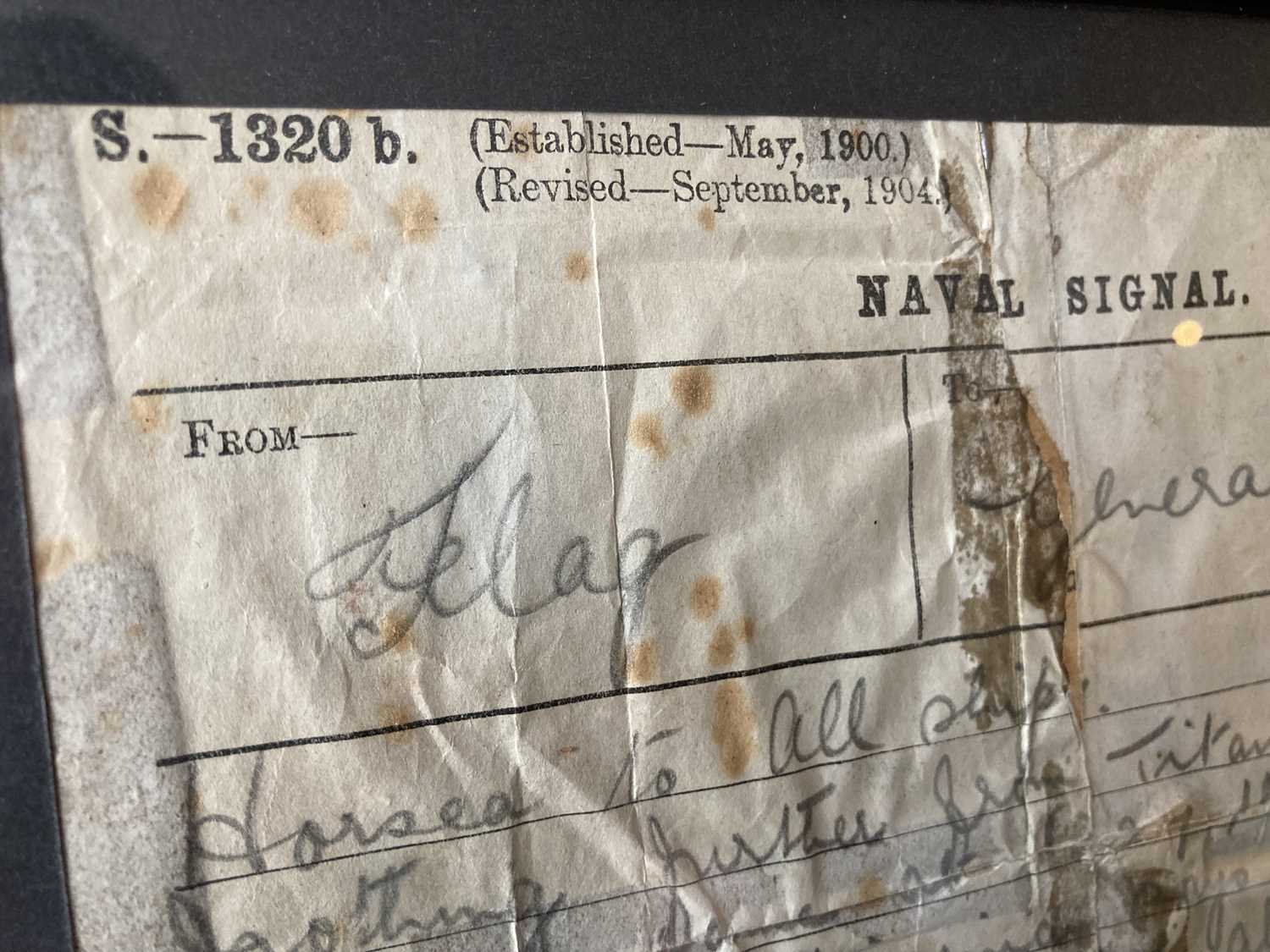 Lot 322 - TITANIC TELEGRAM