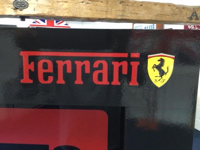 Lot 187 - LARGE ILLUMINATED FERRARI SIGN