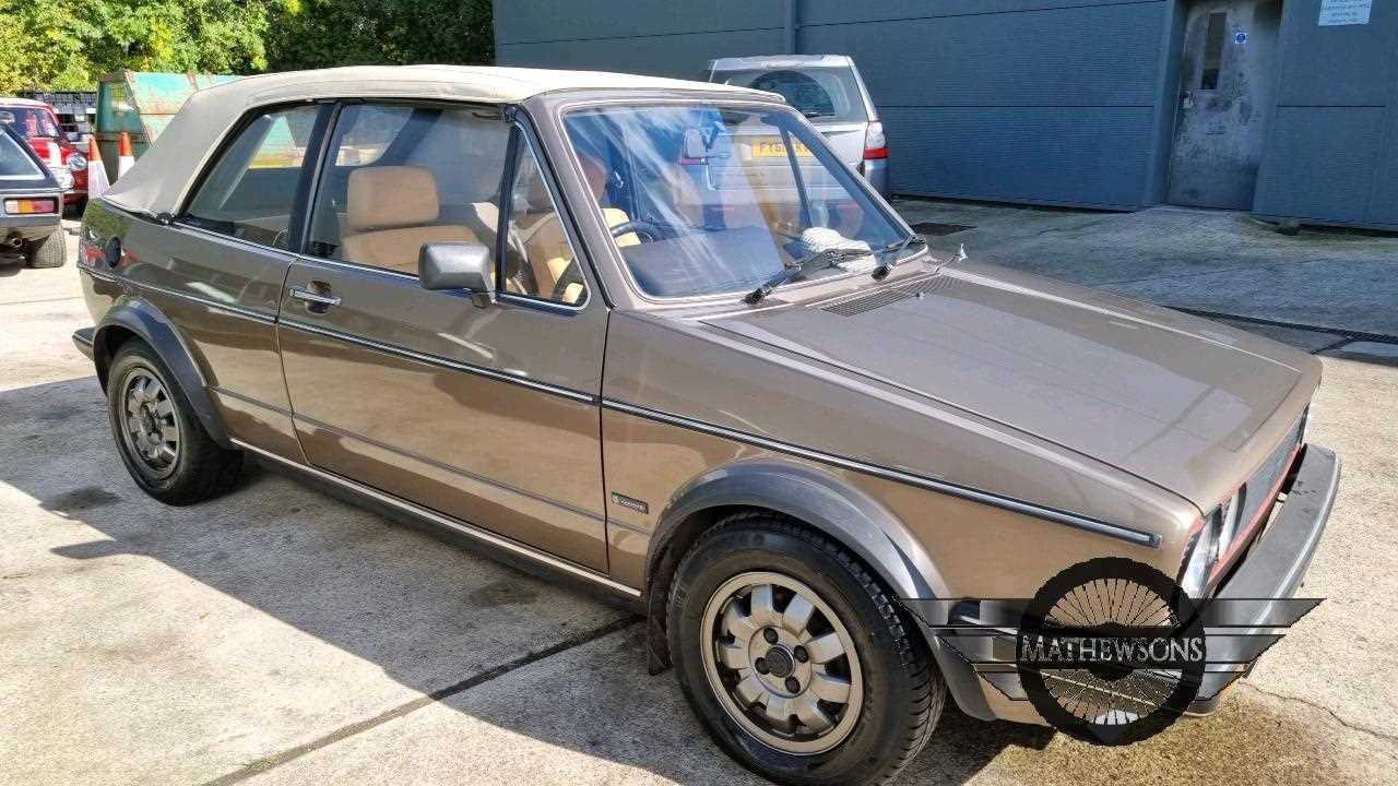 Lot 208 - 1984 VOLKSWAGEN GOLF CABRIO GTI