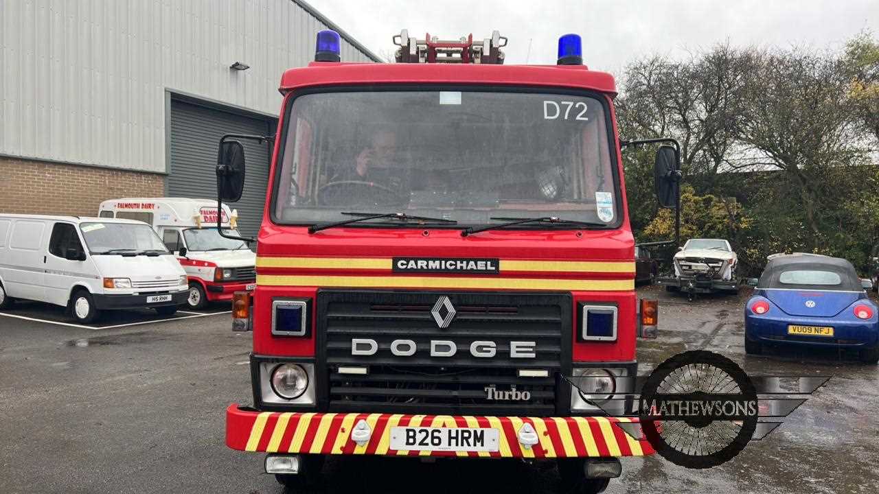 Lot 425 - 1985 DODGE FIRE ENGINE