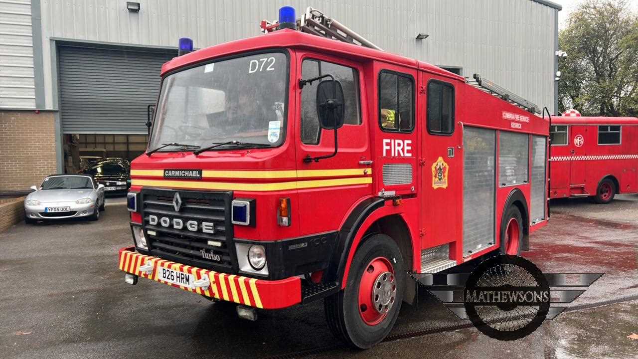 Lot 425 - 1985 DODGE FIRE ENGINE