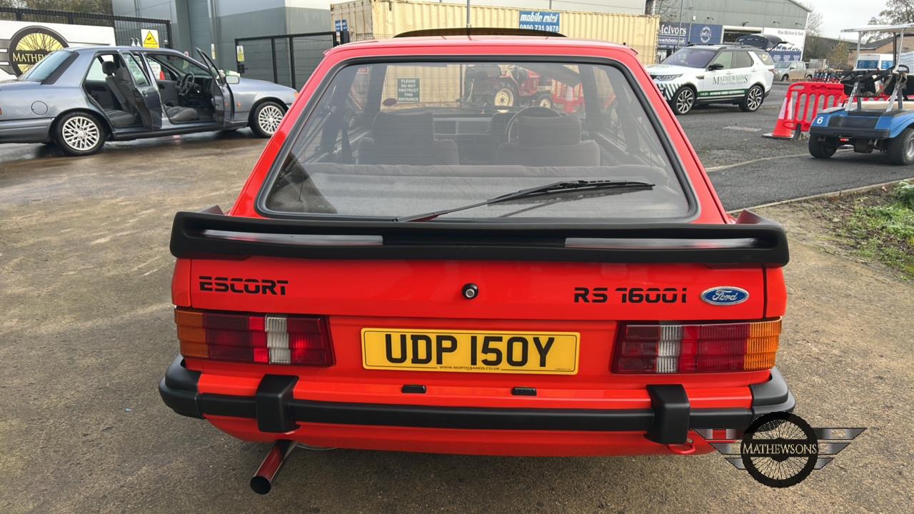 Lot 646 - 1983 FORD ESCORT RS 1600 I