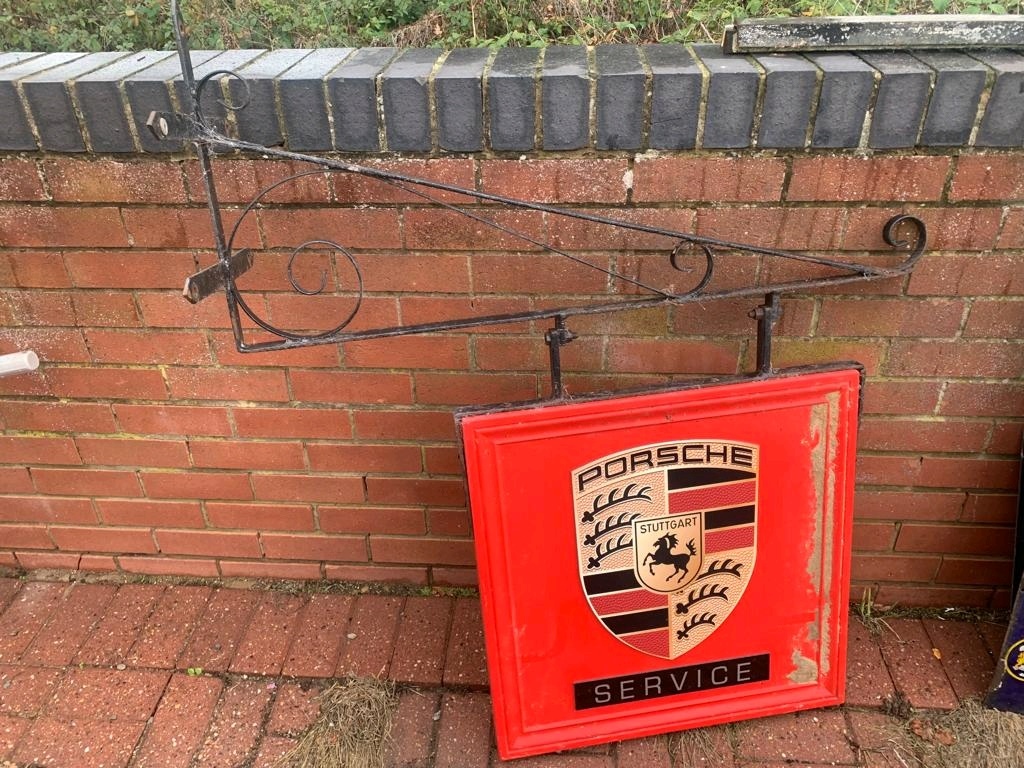 Lot 1 - PORSCHE SIGN HANGING