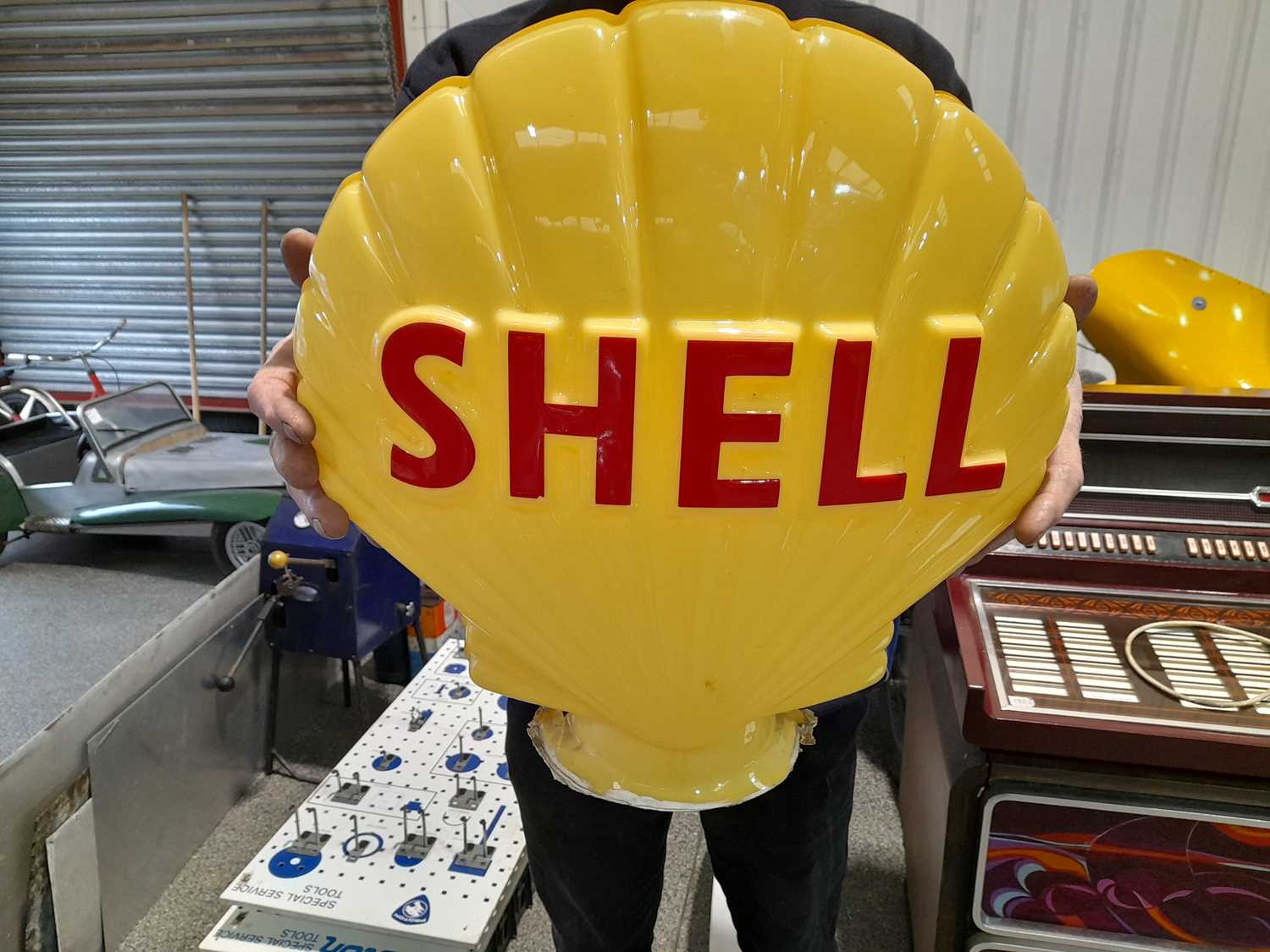 Lot 371 - SHELL GLOBE DOUBLE SIDED