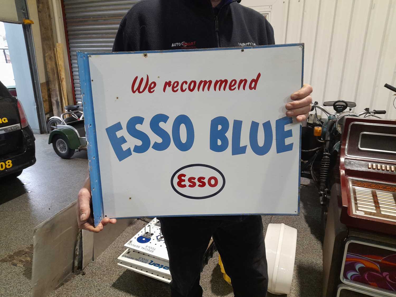 Lot 379 - ESSO BLUE DOUBLE SIDED SIGN