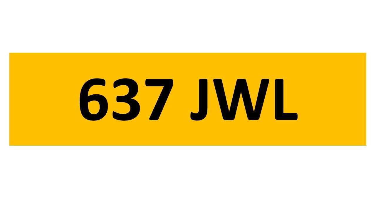 Lot 91 - REGISTRATION ON RETENTION - 637 JWL