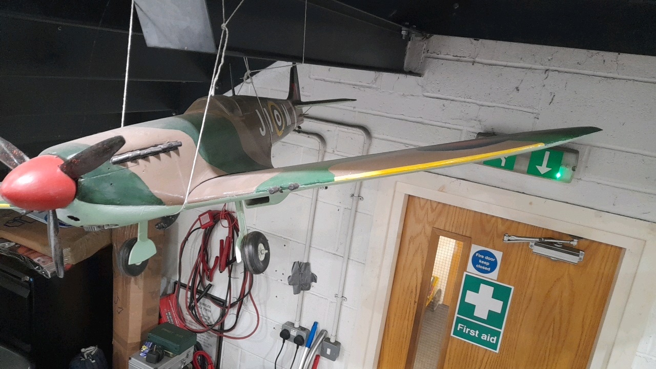 Lot 307 - LARGE MODEL SPITFIRE AEROPLANE