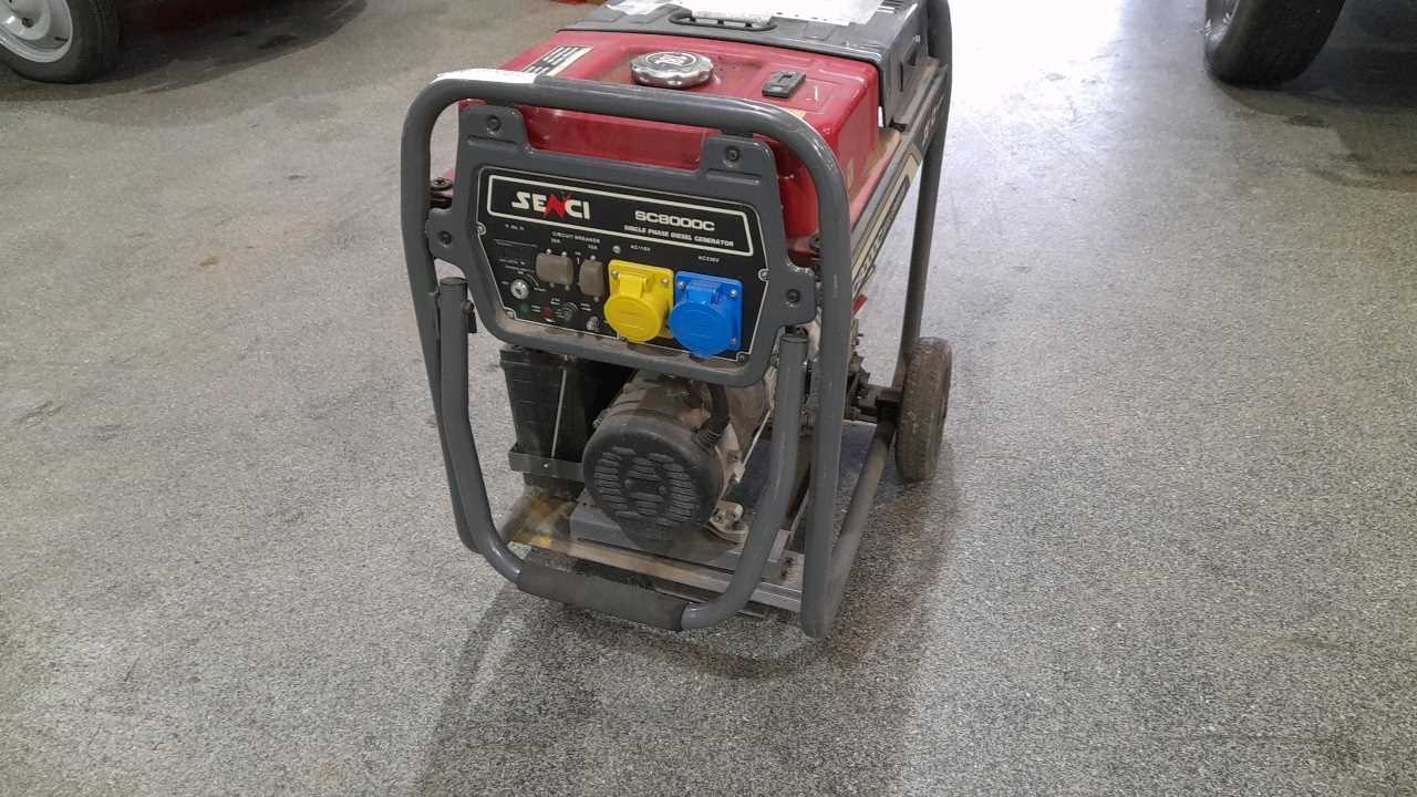 Lot 1 - SENCI DIESEL 6.5 KVA GENERATOR